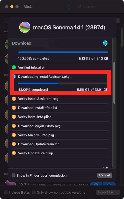 Pre-downloaded .pkg will be used function · Issue #99 · ninxsoft/Mist · GitHub