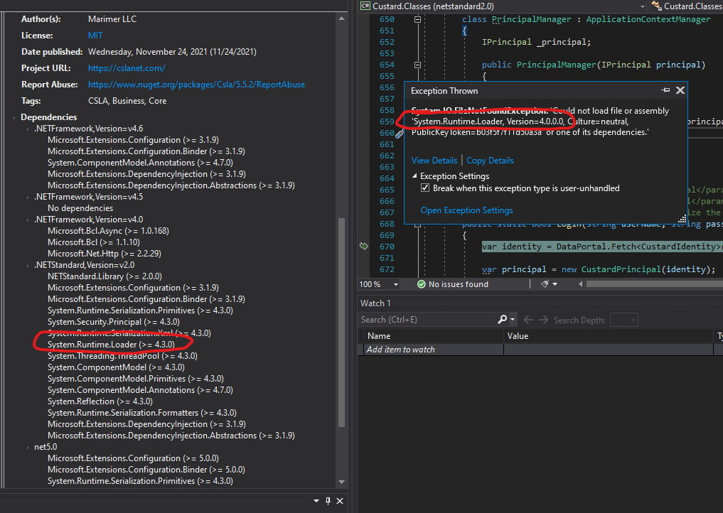 'Could not load file or assembly 'System.Runtime.Loader, Version=4.0.0.0, ' · Issue #2398 ...
