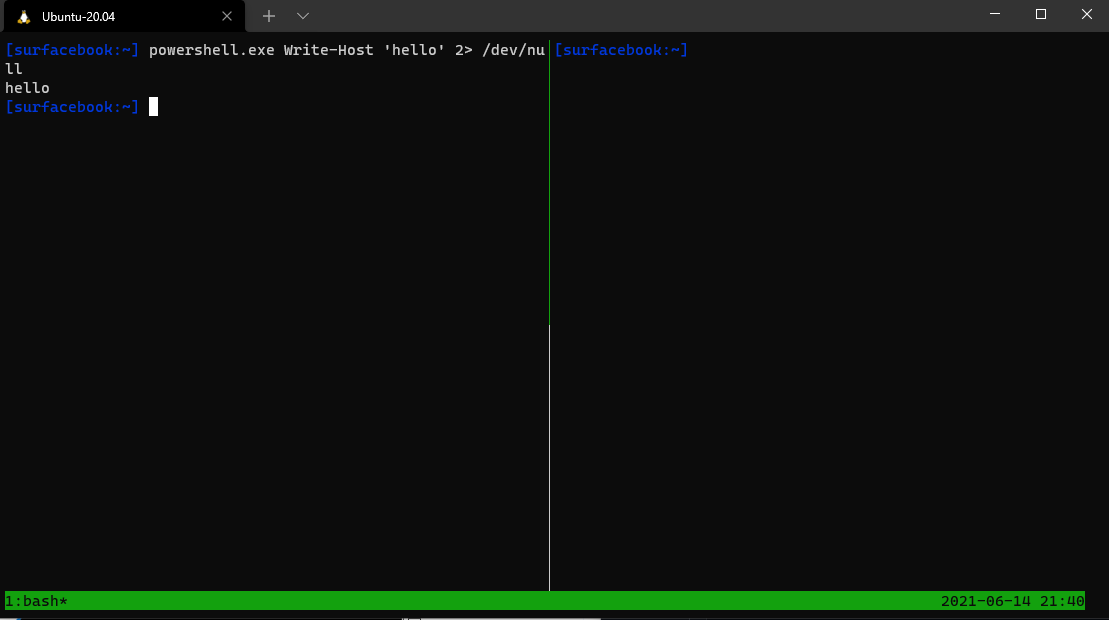 Wsl Tmux Screen Scrambled When Powershellexe Stderr Redirected · Issue 10427 · Microsoft