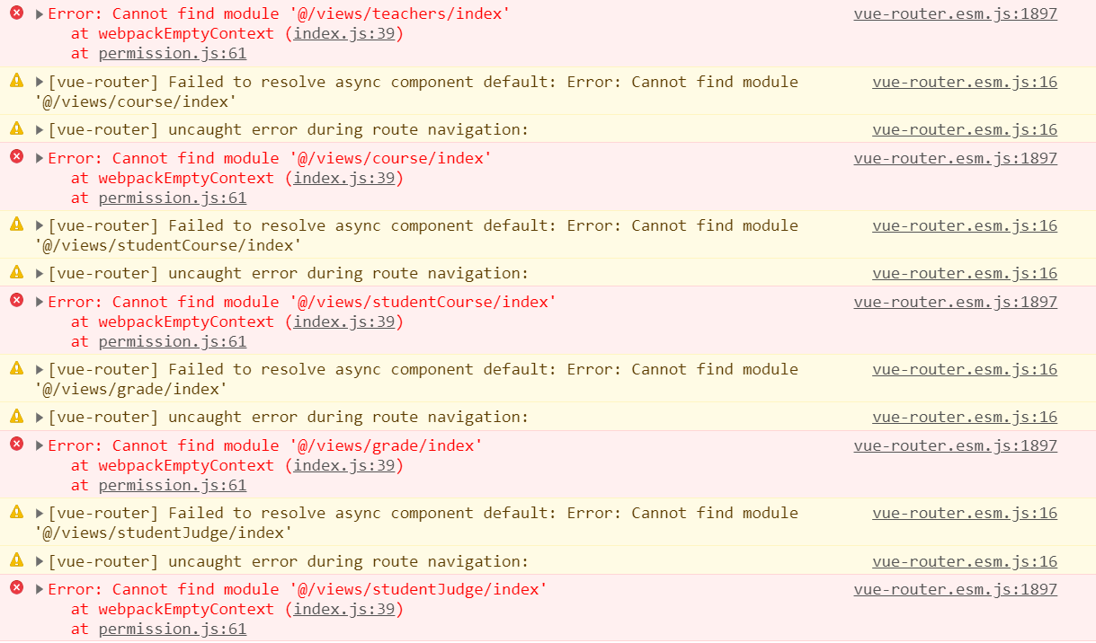 前端侧边栏点击后会提示找不到路由？ · Issue #2 · x-bessie/SchoolSystem · GitHub