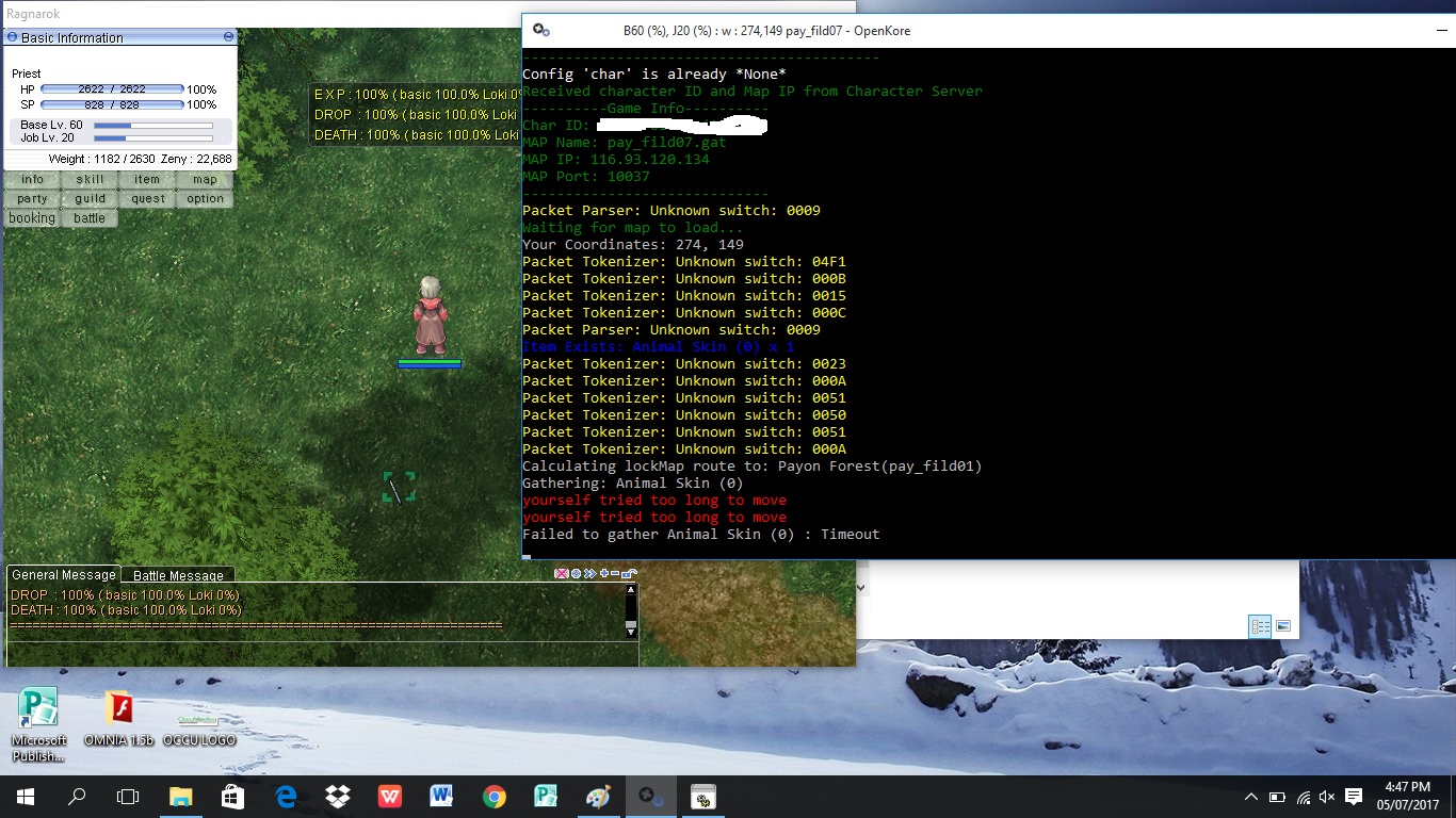 pRO Bot issue (Packet Tokenizer or parser) · Issue #643 · OpenKore/openkore · GitHub