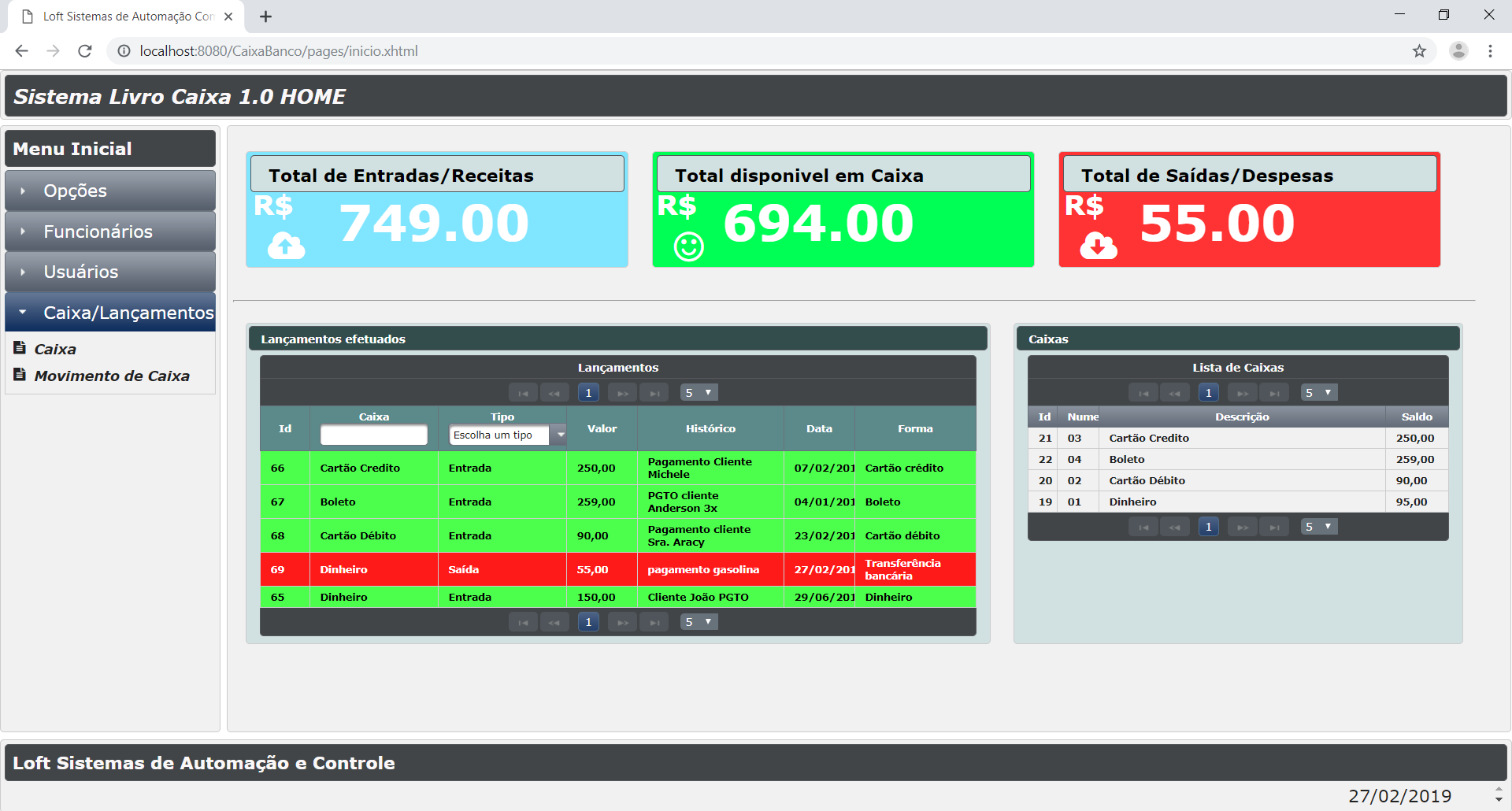 GitHub - Dulcidio/Livro-Caixa: Sistema simples de livro caixa