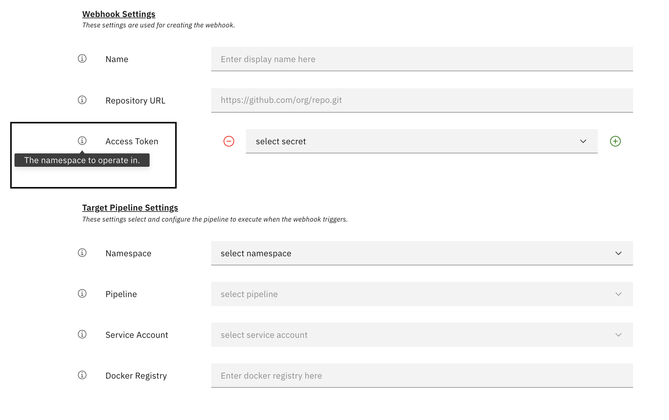 Better description for the webhook fields - some are inaccurate · Issue #251 · tektoncd ...