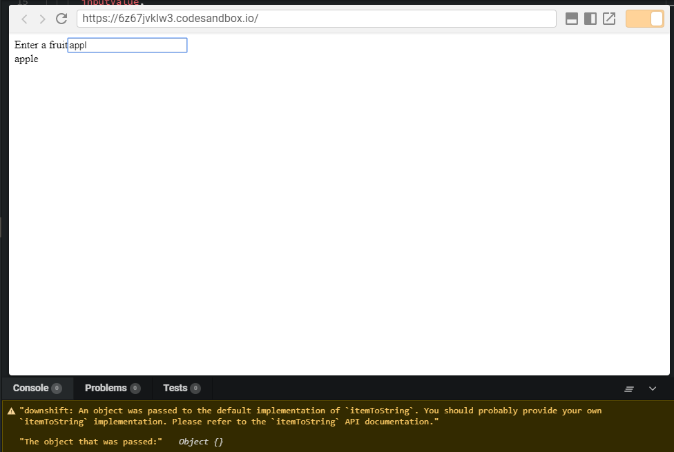 itemToString warning under certain circumstances · Issue #342 · downshift-js/downshift · GitHub