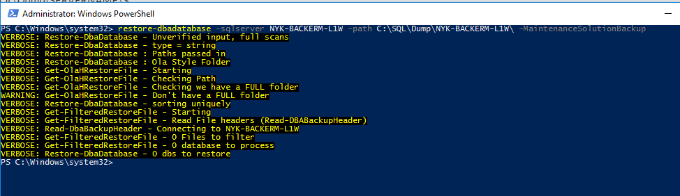 -MaintenanceSolutionBackup switch not working as expected · Issue #1458 · dataplat/dbatools · GitHub