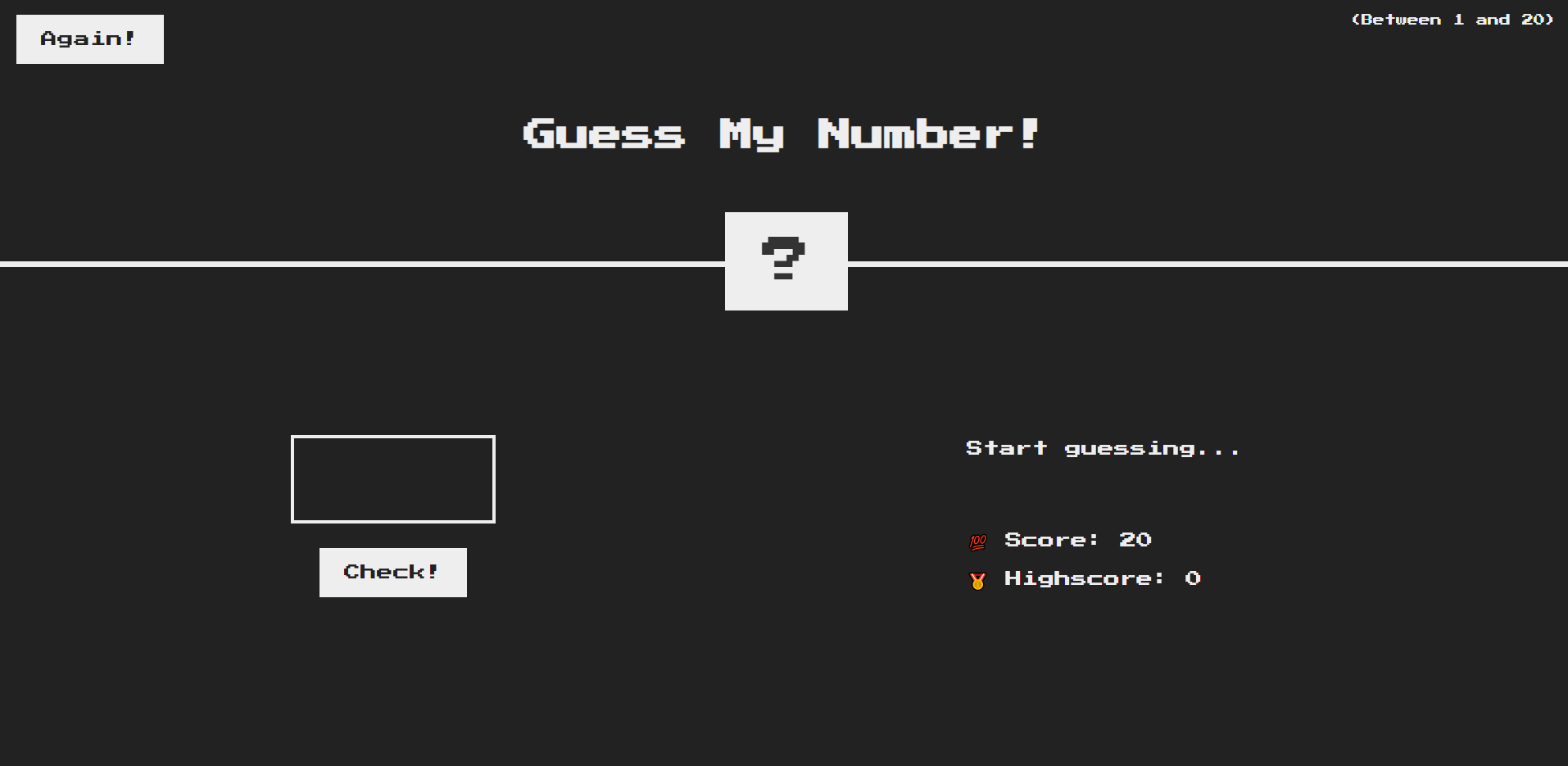 GitHub - Samirtahiri/Guess-Number-Game: Guessin number between 1-20