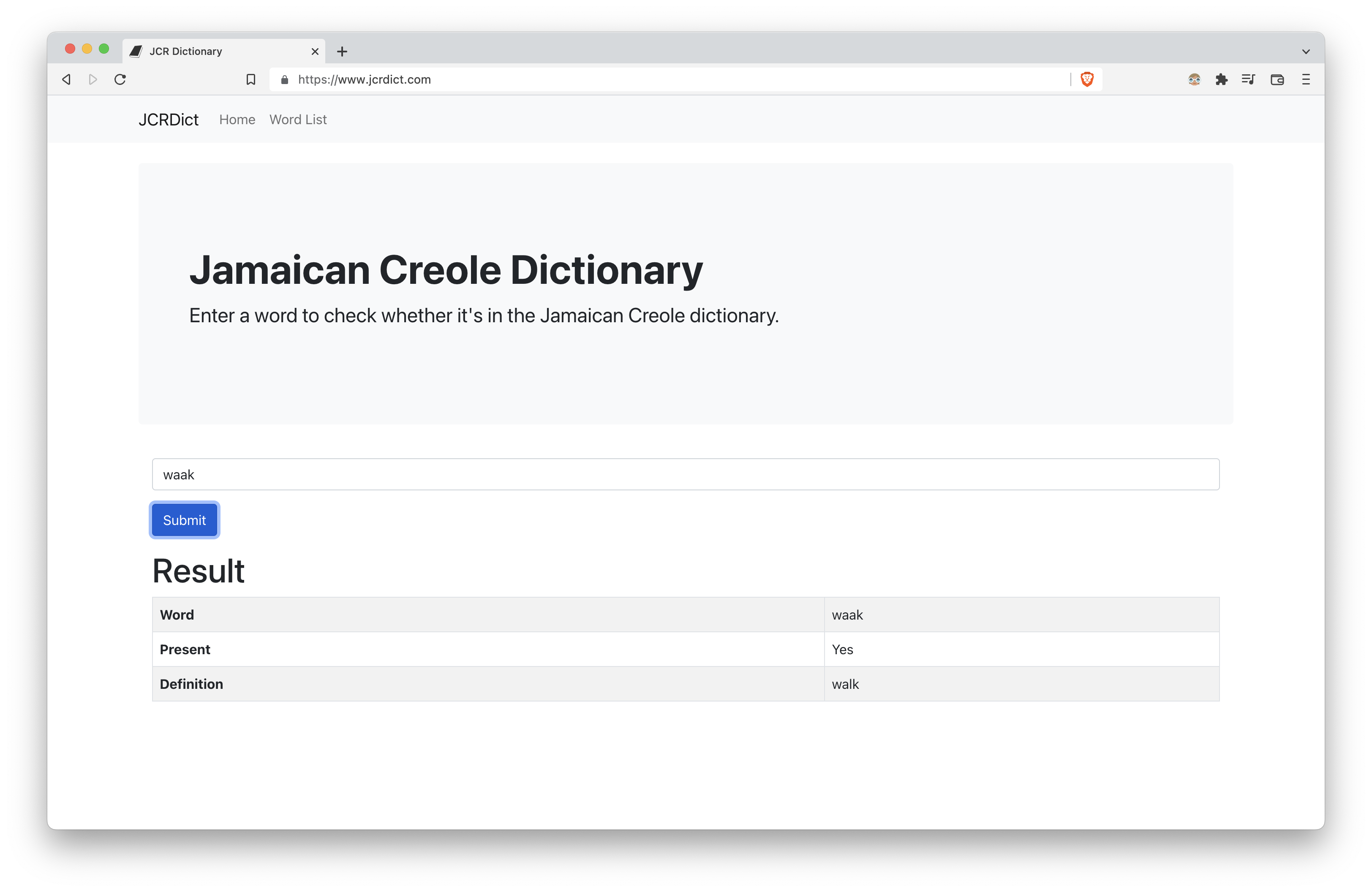 GitHub - joshcwinton/jcrdict: Source code for JCRDict website.
