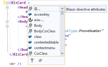 [Razor] Unnecessary intellisense options · Issue #4314 · dotnet/razor · GitHub