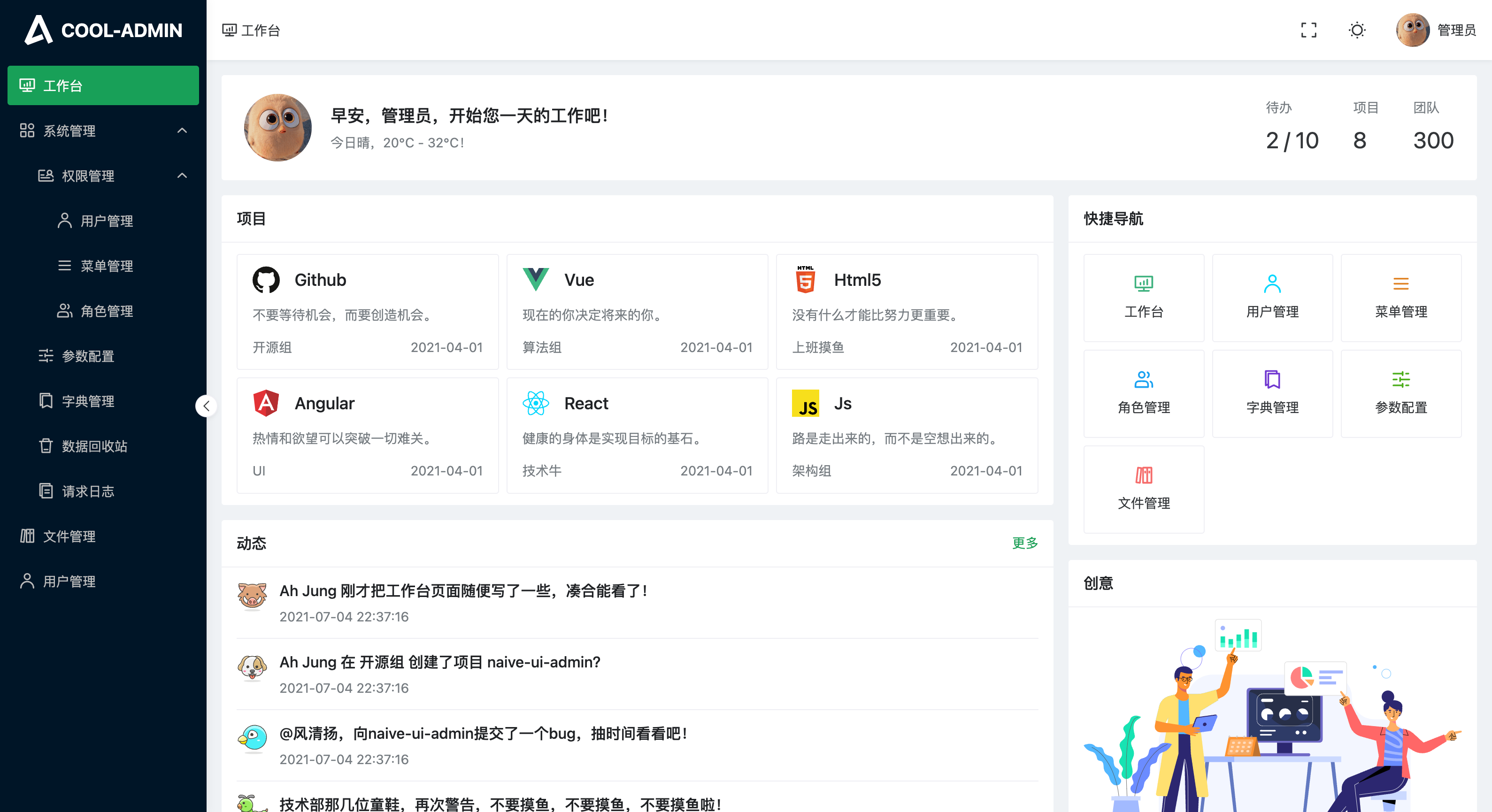 GitHub - Mikasa33/cool-admin-naive: cool-admin for Naive UI