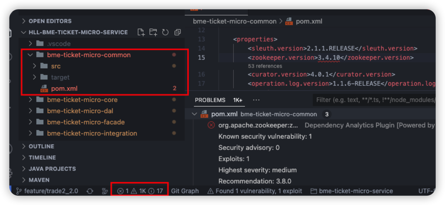 set vulnerability as warn, not error · Issue #597 · fabric8-analytics/fabric8-analytics-vscode ...