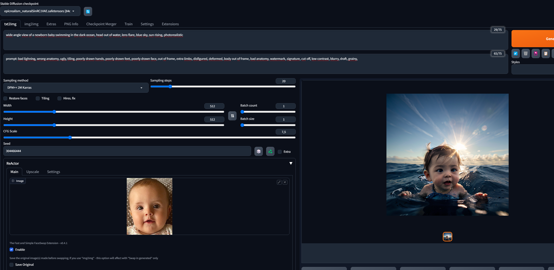 [SOLVED] No source face(s) found · Issue #83 · Gourieff/sd-webui-reactor · GitHub