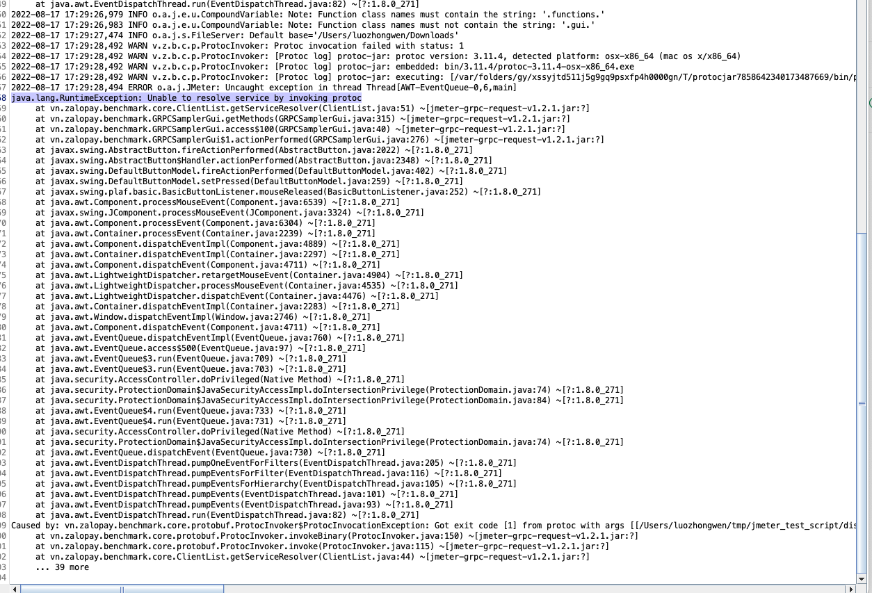 Failed to load Pb using listing · Issue #162 · zalopay-oss/jmeter-grpc-request · GitHub