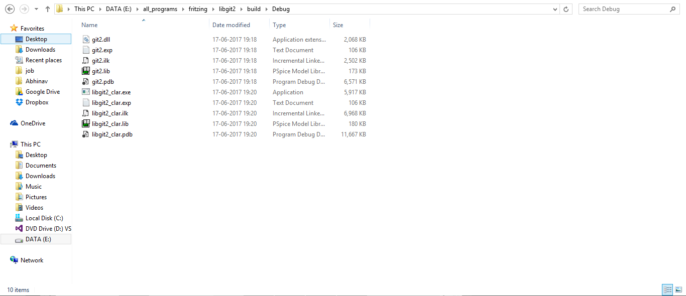 Fritzing Build fails in QT (Win 7, 64bit), Error : libgit2 library not found in ../libgit2 ...
