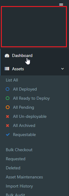 Dashboard button not clickable in navigation pane on left side between ...