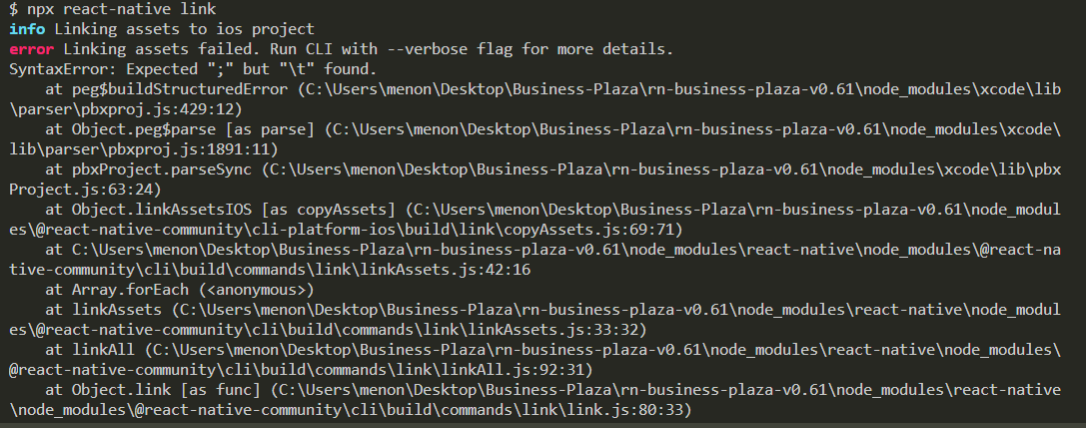 Linking custom fonts failed in react-native v0.61.2 · Issue #29944 · facebook/react-native · GitHub