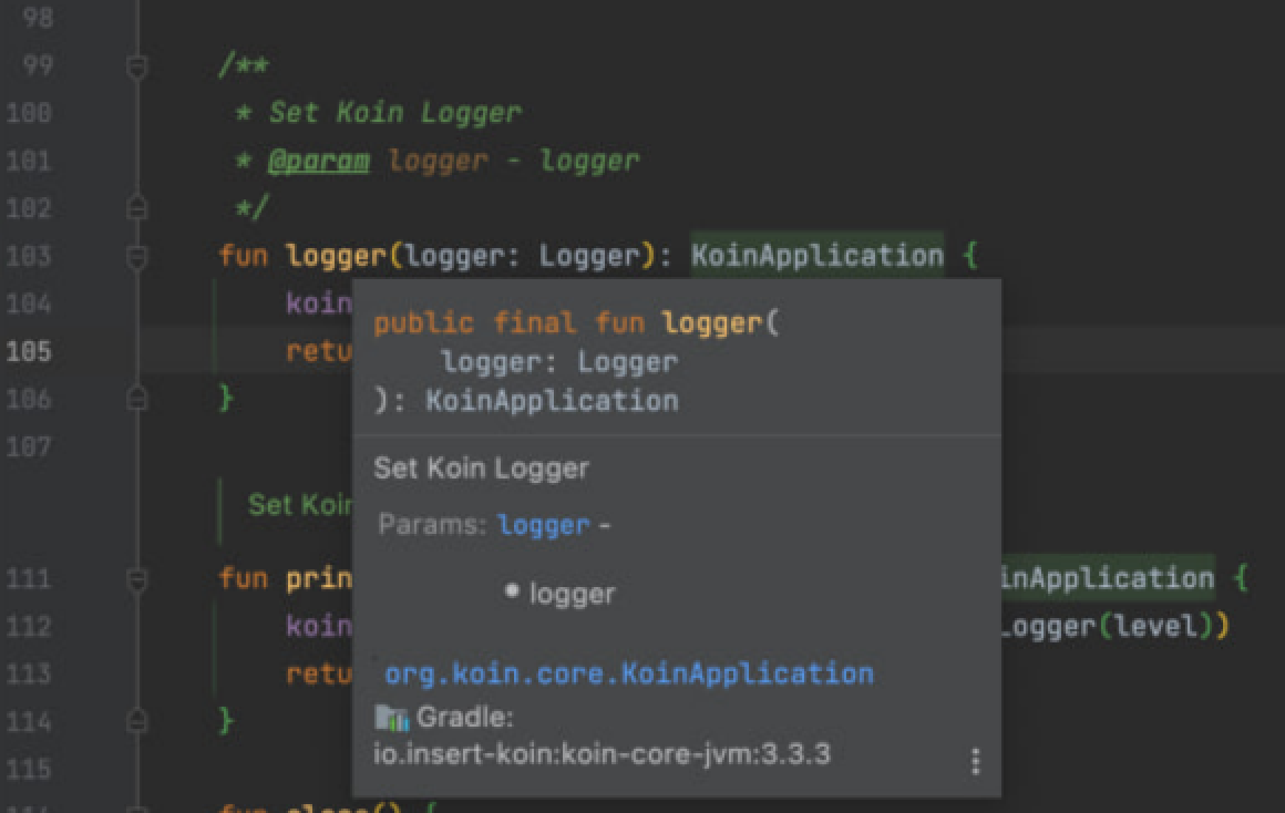 Remove "-" in @param description · Issue #1533 · InsertKoinIO/koin · GitHub