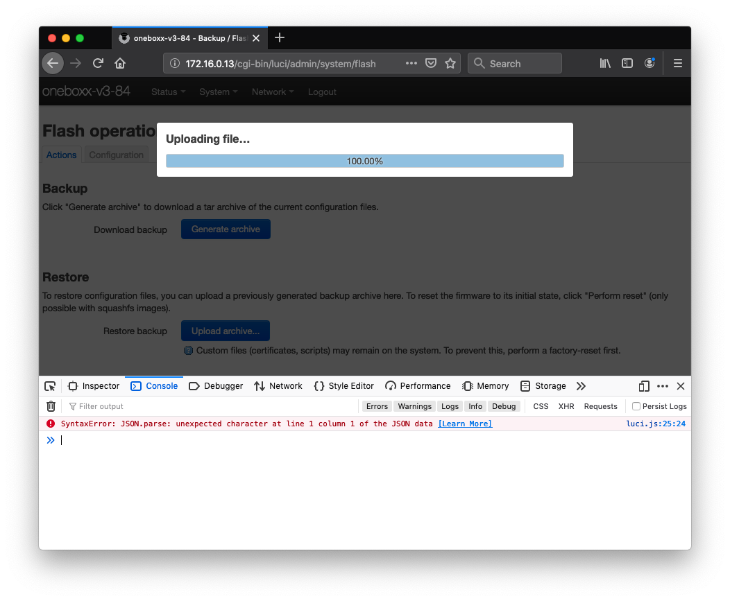 Luci Nginx Error Flashing New Firmware With Web Interface · Issue 3140 · Openwrtluci · Github