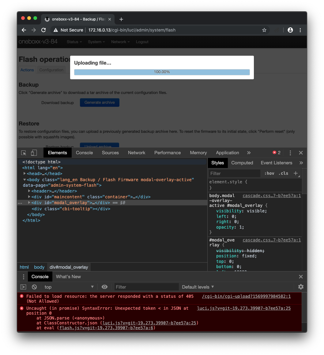 Luci Nginx Error Flashing New Firmware With Web Interface · Issue 3140 · Openwrtluci · Github