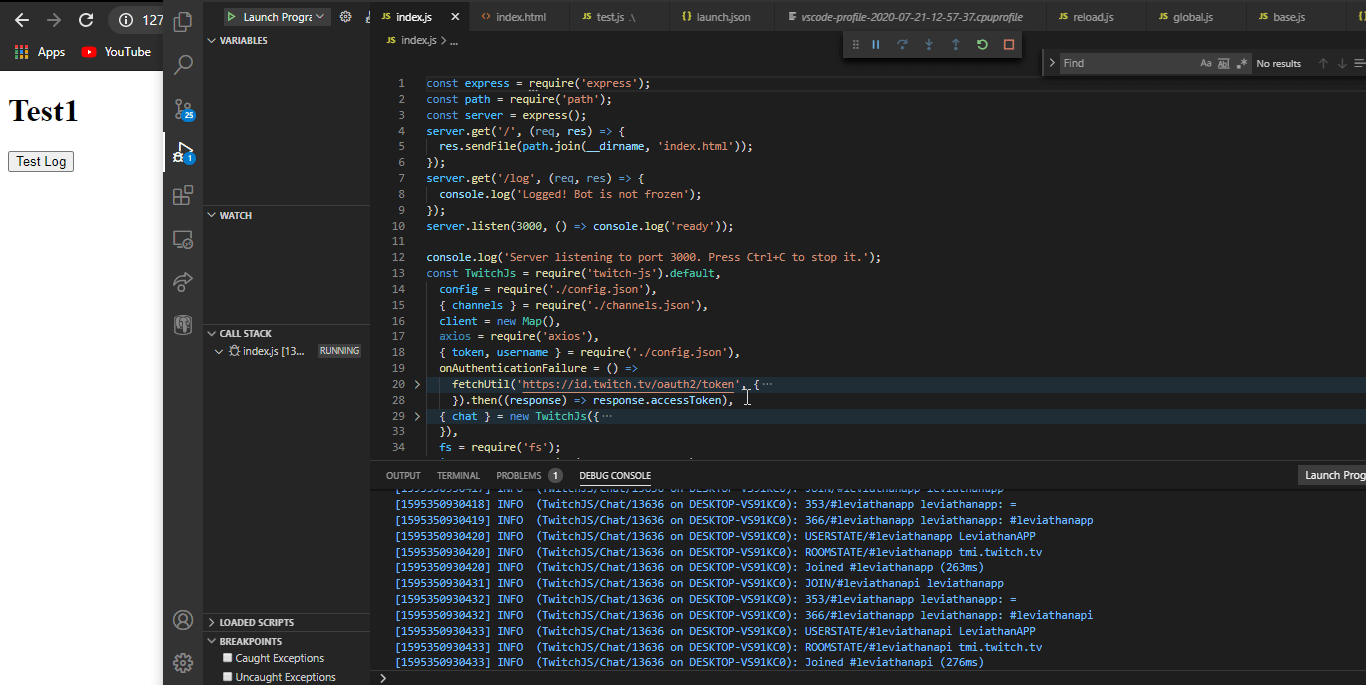 BOT Disconnected but no logs are shown(freeze?) · Issue #252 · twitch ...