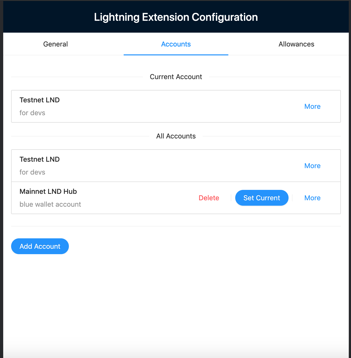 Add "Test" functionality for the LND account type · Issue #39 · getAlby ...