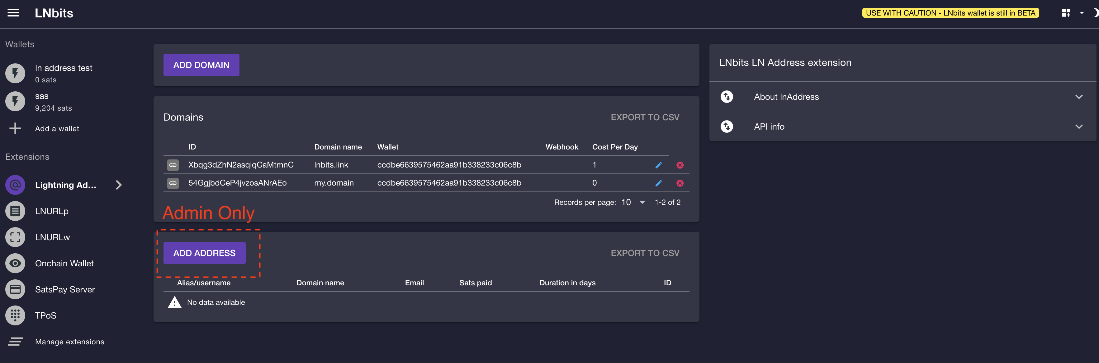 [Feature proposal] Lightning Address for LNURLp/wallet · Issue #1035 · lnbits/lnbits · GitHub