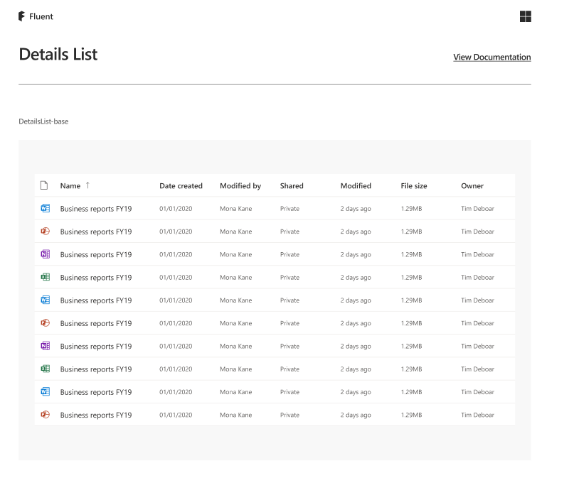 DetailsList compact view separator lines · Issue #13935 · microsoft/fluentui · GitHub