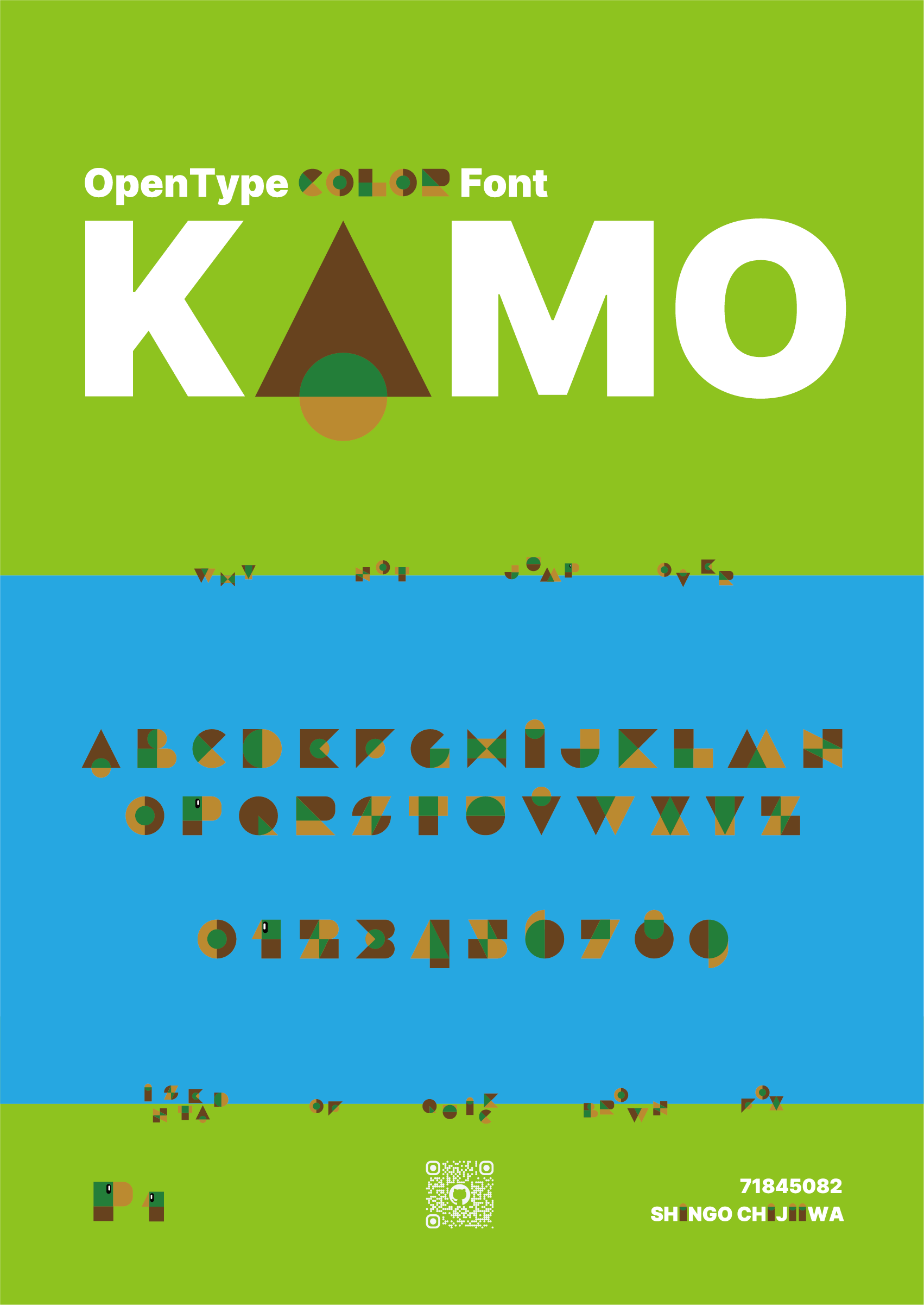 GitHub - Chiji1108/KAMO: OpenType color font made by PostScript