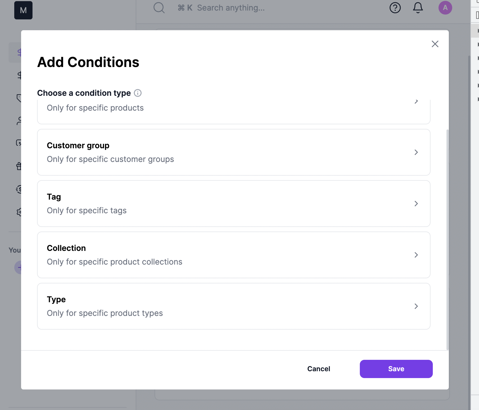 Error While Adding Conditions To Discounts · Issue 602 · Medusajs Admin · Github
