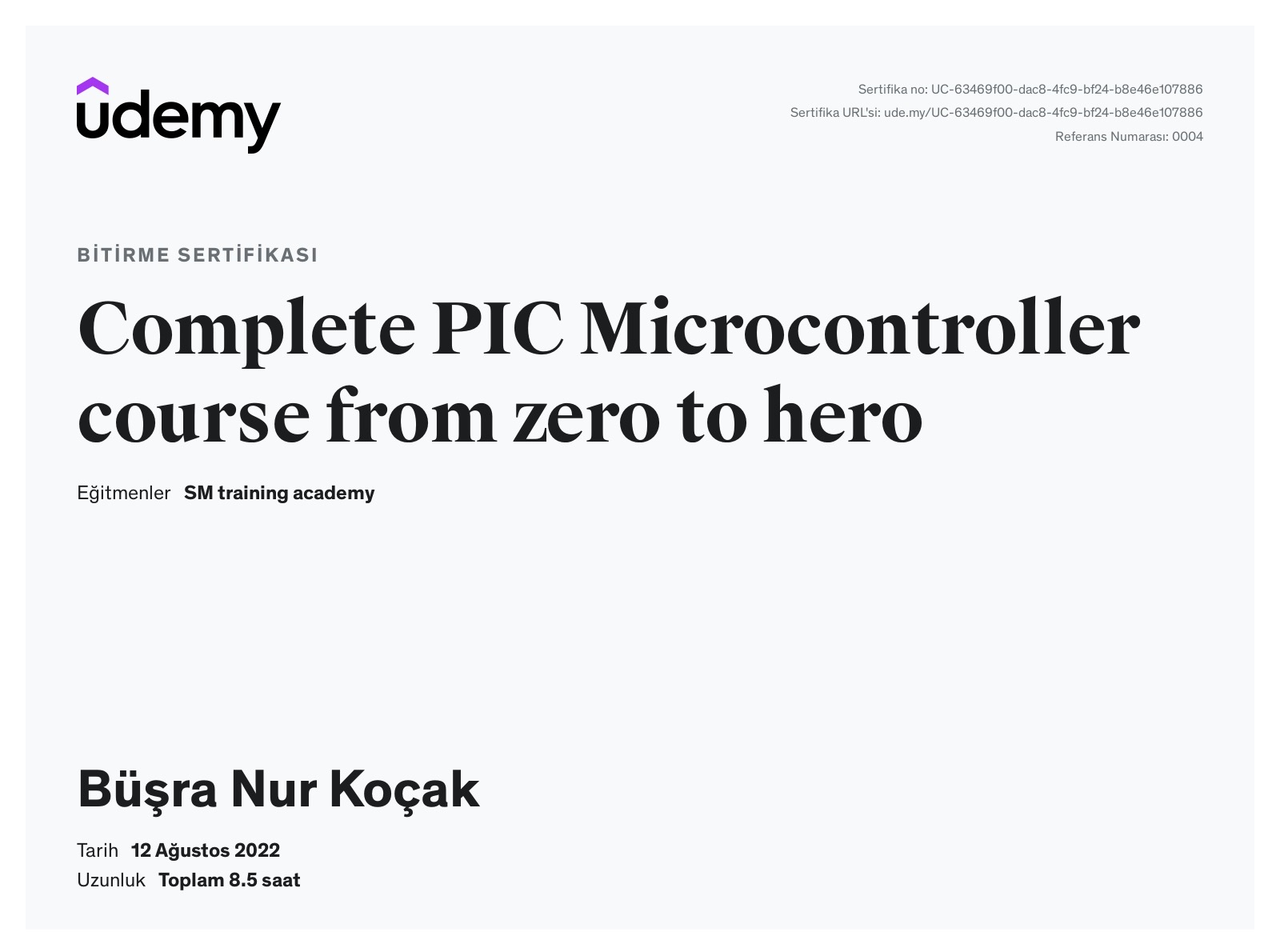 GitHub - busranurkocak/PIC-Microcontroller-Cetificate