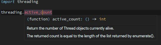 Missing stdlib docstrings in virtualenvs · Issue #1244 · microsoft/pylance-release · GitHub