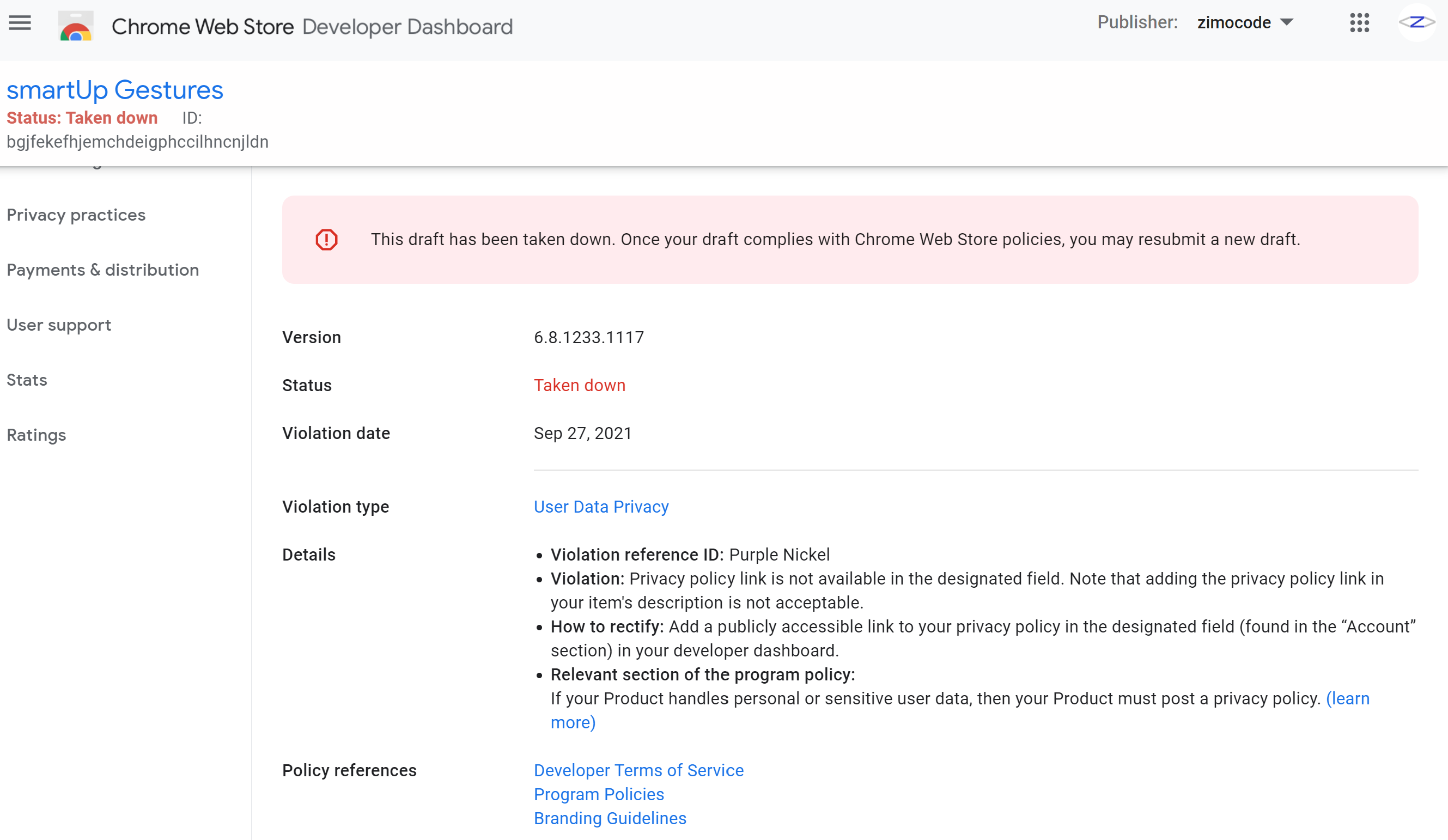 gone from chrome webstore, what happened? · Issue #166 · zimocode/smartup · GitHub