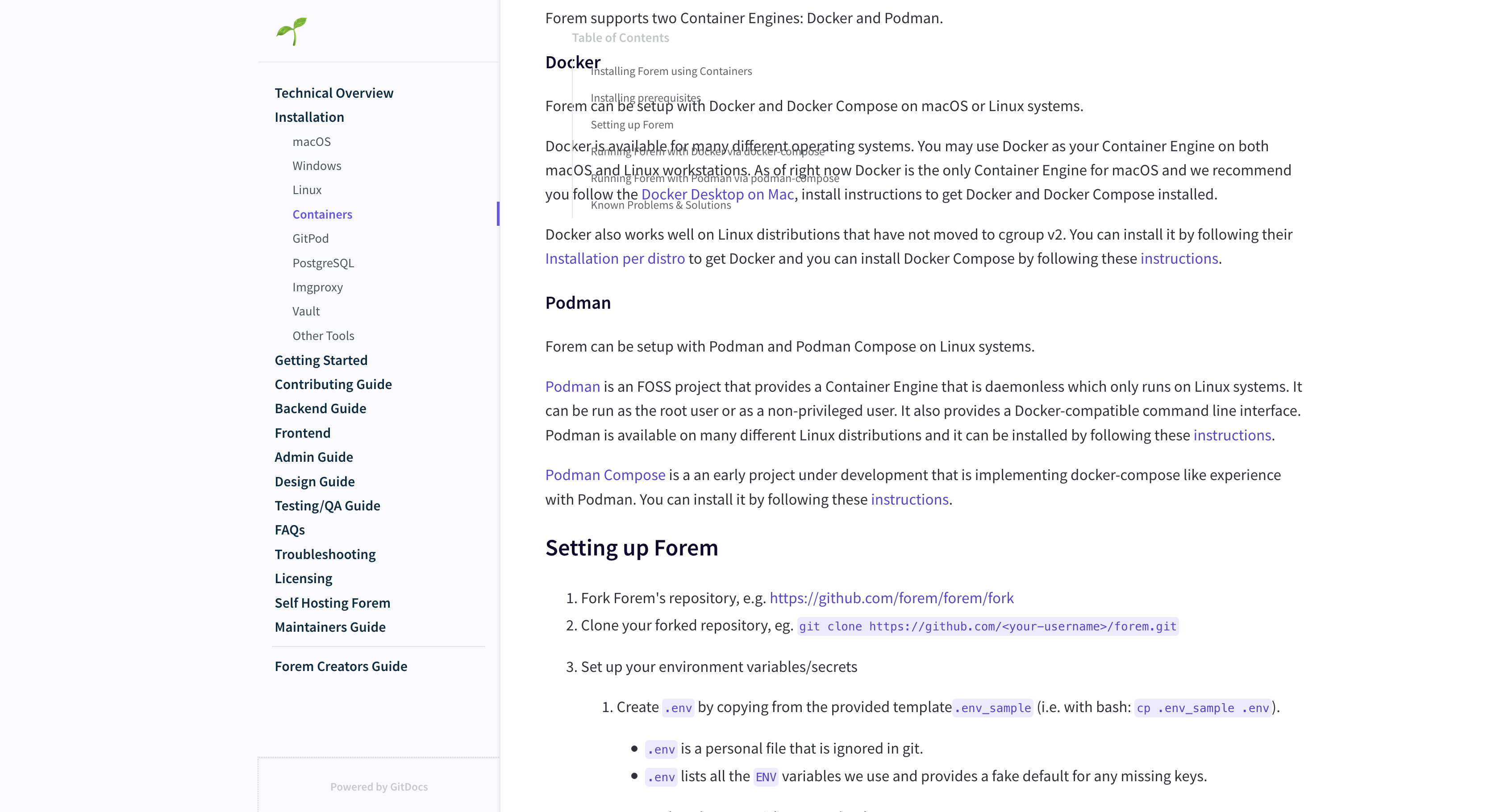 Documentation Navigation Styling Issue · Issue #12521 · forem/forem · GitHub