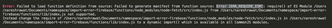 Error Errrequireesm Errpackagepathnotexported When Importing Some Packages · Issue 