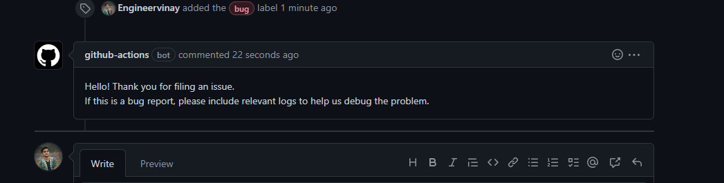 [Feature request]: Add first interaction to greet a new contributor whenever they open a new ...