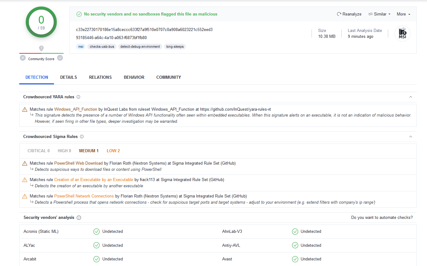 Windows Defender flags YARC-launcher as Trojan:Script/Wacatac.H!ml · Issue #21 · YARC-Official ...