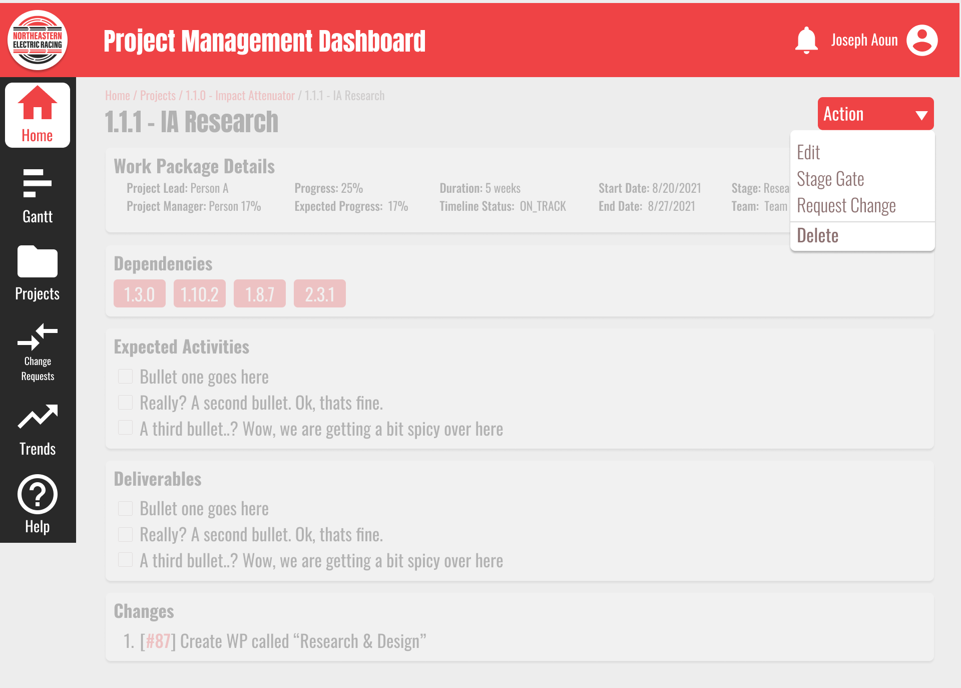 Admin Tools - Create Delete Project Modal · Issue #421 · Northeastern-Electric-Racing/FinishLine ...