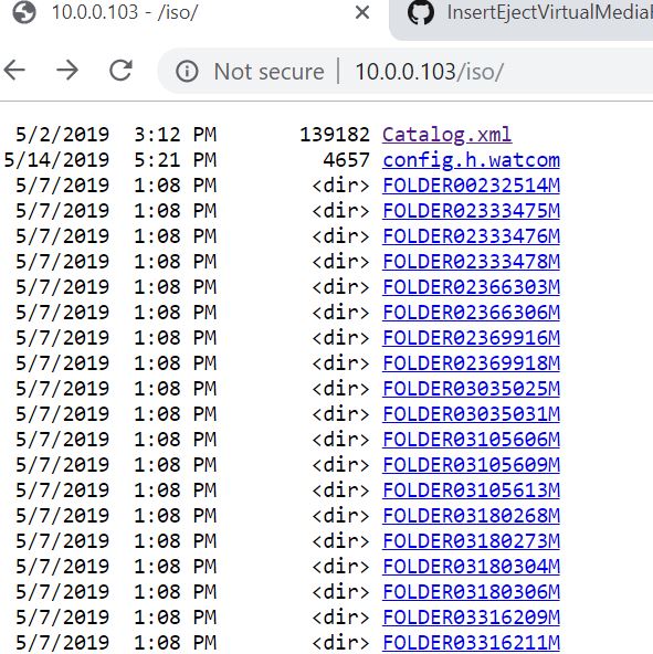 InsertEjectVirtualMediaREDFISH.py failed · Issue #60 · dell/iDRAC-Redfish-Scripting · GitHub
