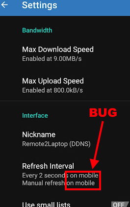 Refresh Settings BUG + Suggestion · Issue #208 · BiglySoftware/BiglyBT-Android · GitHub