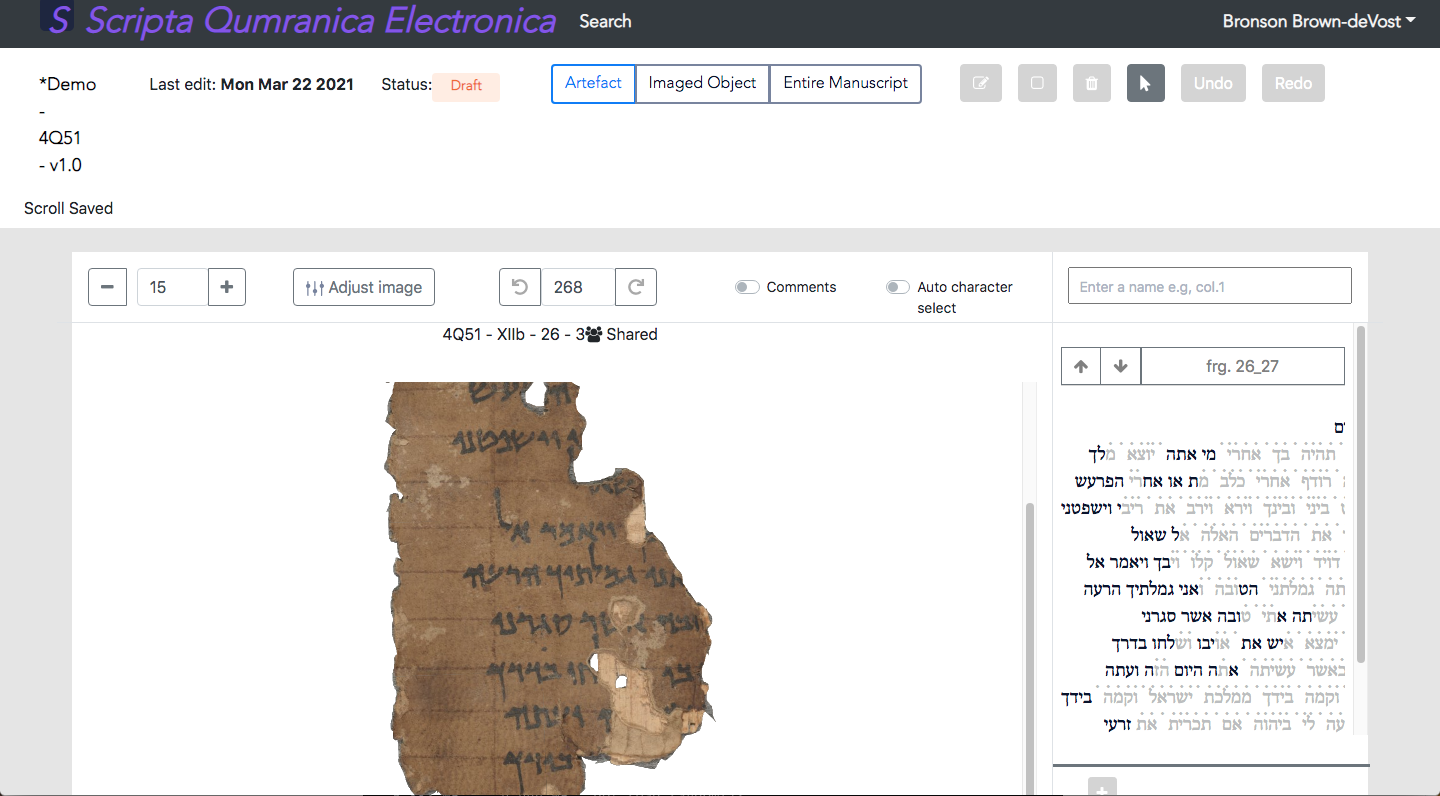 Intermittent display of ROIs · Issue #90 · Scripta-Qumranica-Electronica/ScrollEditor · GitHub