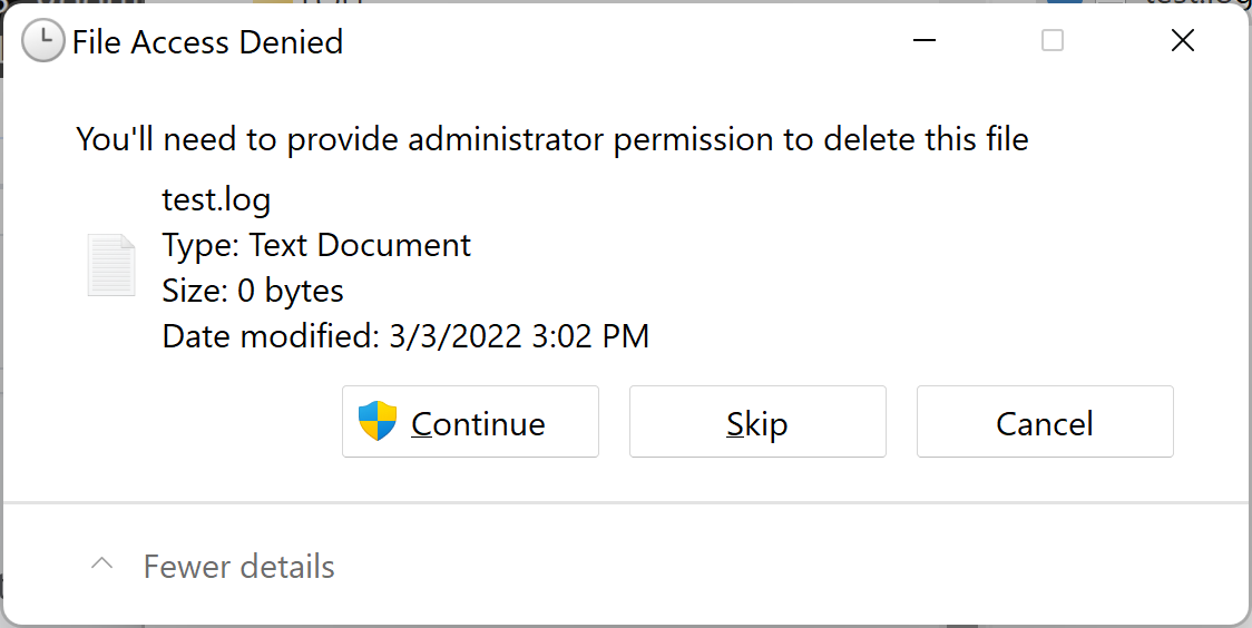 Log file is deleted at run time and get operation not permitted error of new generated log file ...