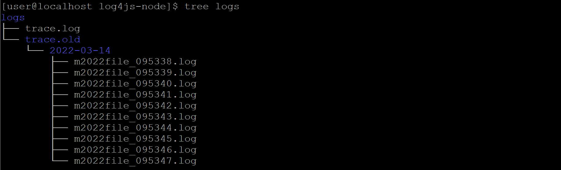numBackups doesn't work if pattern consist of embedded directories · Issue #1196 · log4js-node ...