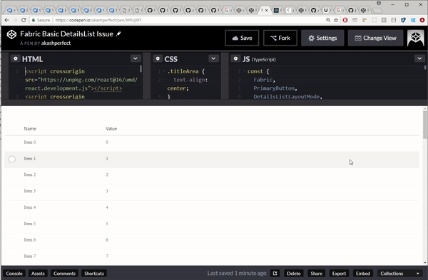 DetailsList: Adding more elements to list takes you to the top of the list again · Issue #5537 ...