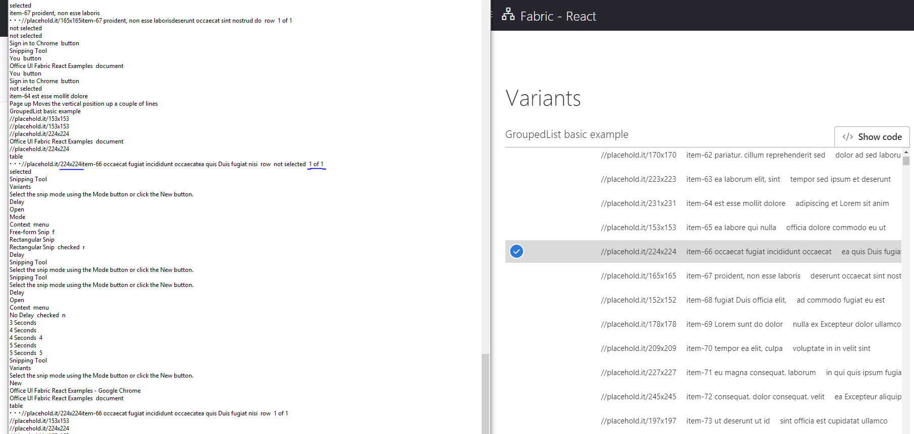GroupedList: "Position in set" and "Size of set" values are not defined for the list items ...