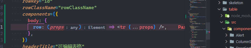 🐛[BUG] 可编辑表格 EditableProTable 设置 rowClassName 属性无效 · Issue #4902 · ant-design/pro-components ...