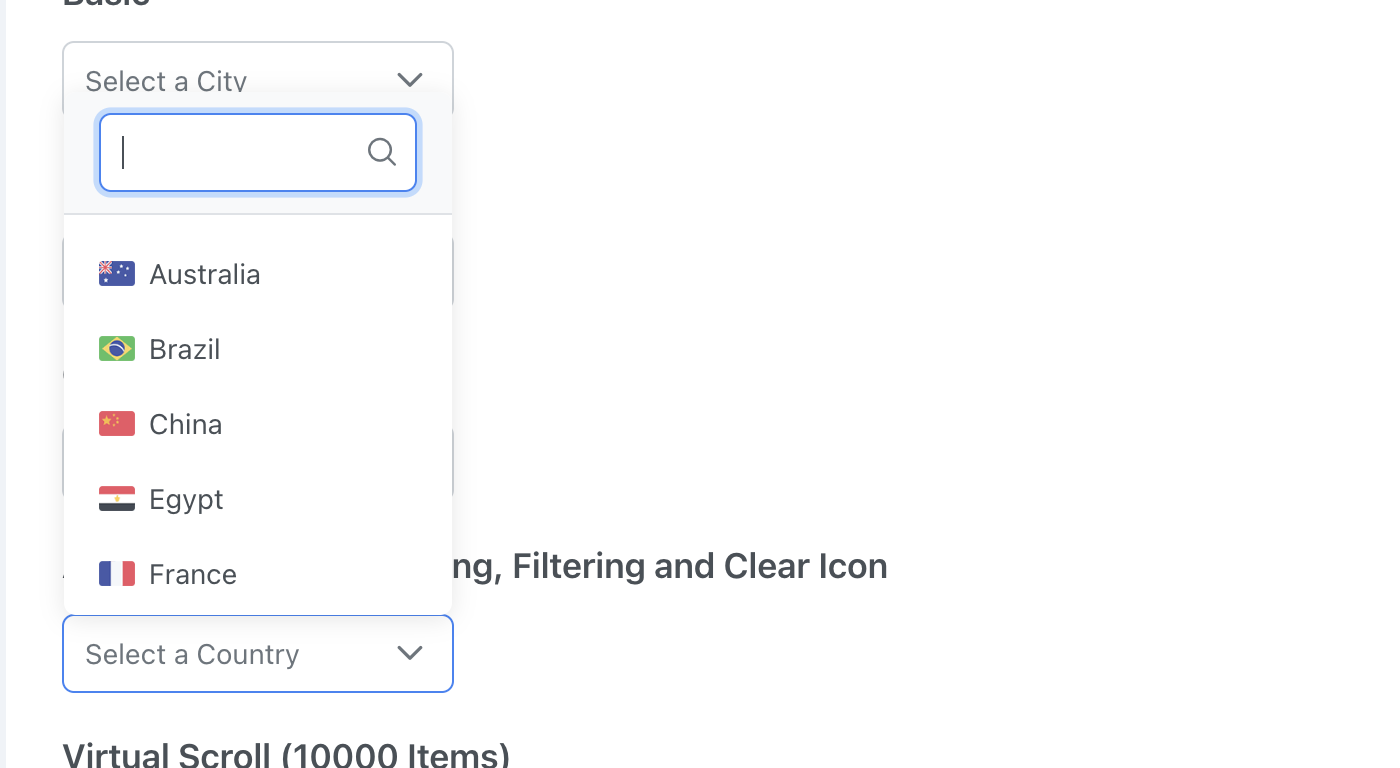 Dropdown Component · Issue 11941 · Primefacesprimeng · Github