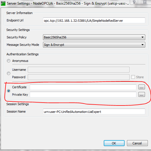 Adding Security To Opc Ua Server · Issue 94 · Mikakarailanode Red Contrib Opcua · Github