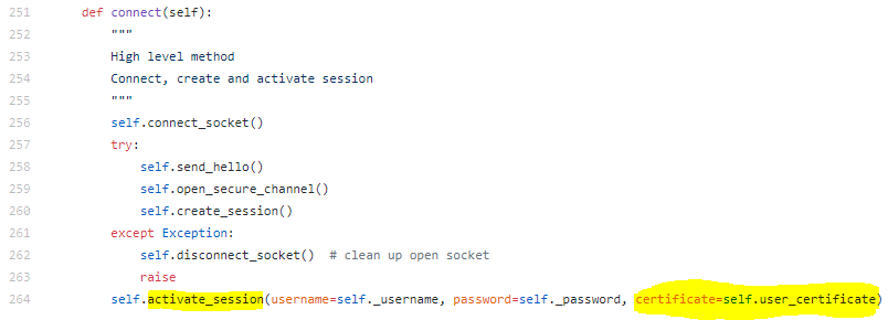 How to authenticate using Certificate and Private Key · Issue #778 · FreeOpcUa/python-opcua · GitHub