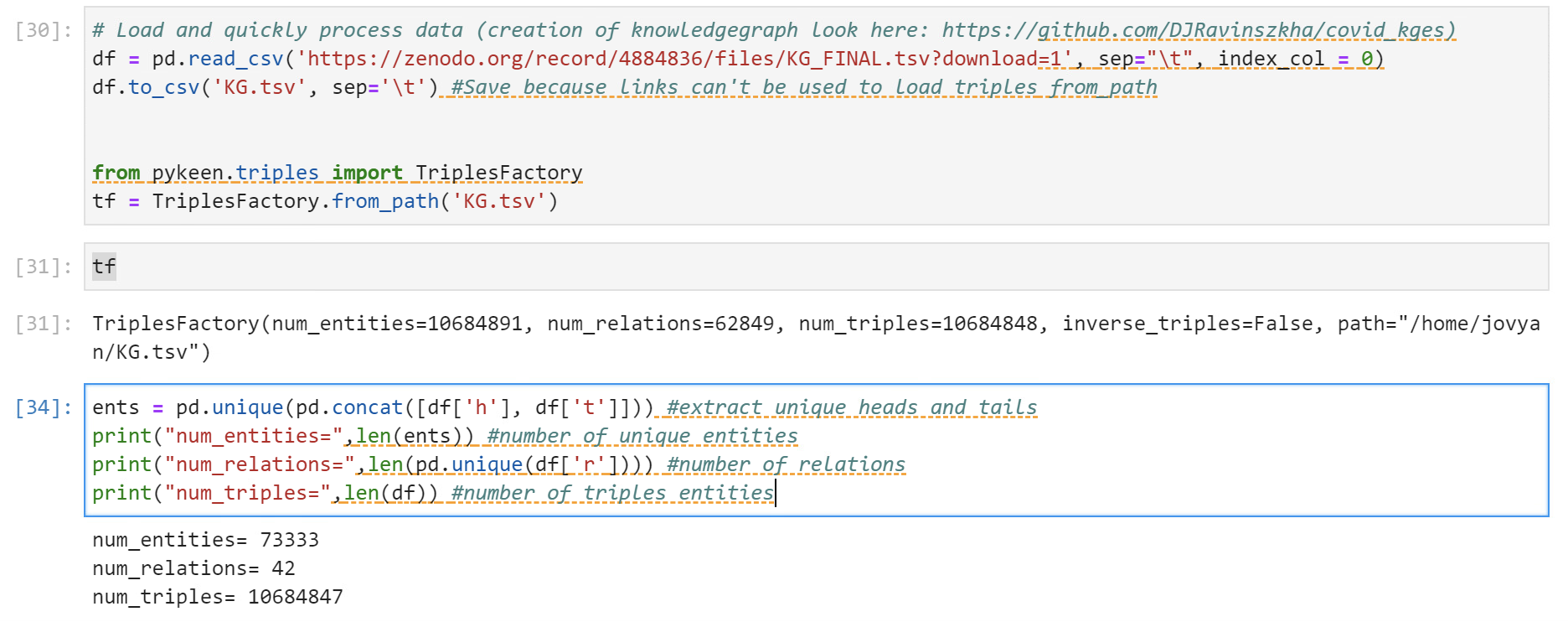 TriplesFactory not recognising all Triples · Issue #475 · pykeen/pykeen · GitHub