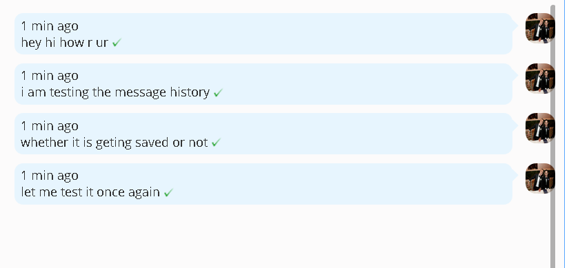 Quickblox messages are not getting saved to history,the messages are delivered to other user but ...