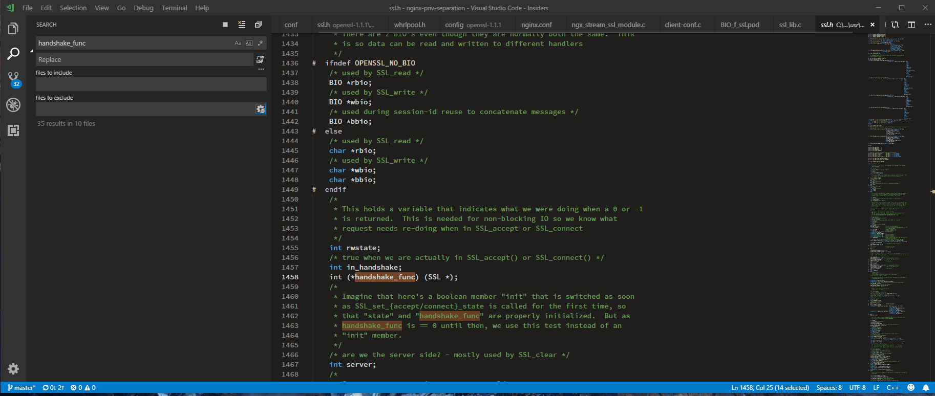 Searching doesn't show any results on large projects without ...